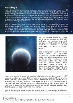 Deep Space Word Template 06627 | PoweredTemplate.com