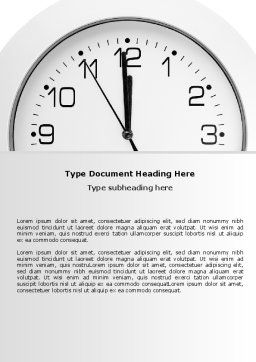 Free Seconds Before Noon Word Template 06628 | PoweredTemplate.com