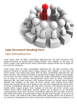 Group Deliberation Word Template 06654 | PoweredTemplate.com