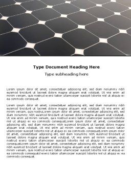 Solar Panel Word Template 07026 | PoweredTemplate.com