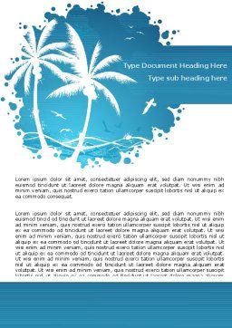 Plantilla de Word - laguna | 07445 | PoweredTemplate.com