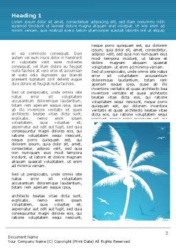 Plantilla de Word - laguna | 07445 | PoweredTemplate.com