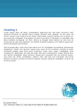 Plantilla de Word - laguna | 07445 | PoweredTemplate.com