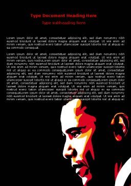 Barack Obama Word Template 07556 | PoweredTemplate.com