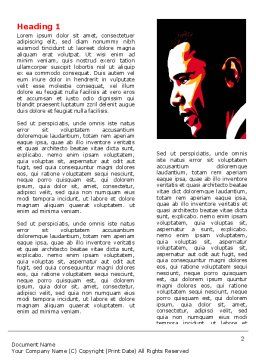 Barack Obama Word Template 07556 | PoweredTemplate.com