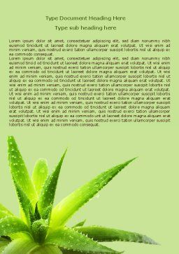 Aloe Word Template 07880 | PoweredTemplate.com