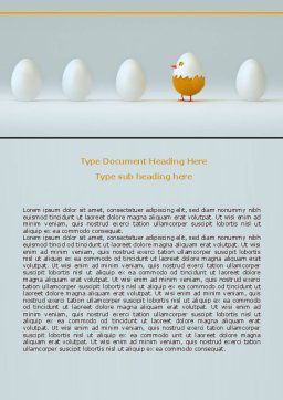 Plantilla de Word - pollo sombreado | 07882 | PoweredTemplate.com