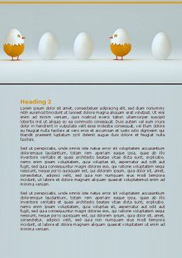 Plantilla de Word - pollo sombreado | 07882 | PoweredTemplate.com