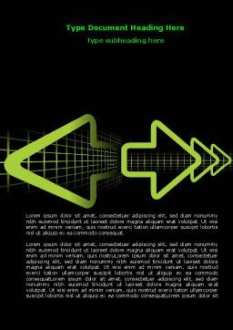 Pointing Arrows Word Template 07941 | PoweredTemplate.com