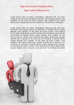 Business Queue Word Template 08006 | PoweredTemplate.com