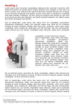 Business Queue Word Template 08006 | PoweredTemplate.com