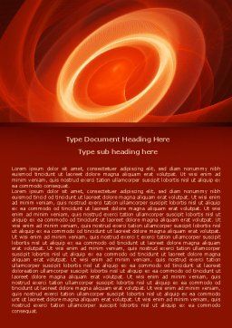 Red Spiral Word Template 08074 | PoweredTemplate.com