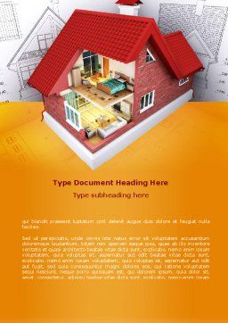 House Model Creation Word Template 08092 | PoweredTemplate.com