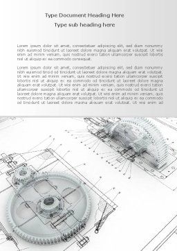 Engineering Drawing Word Template 08114 | PoweredTemplate.com