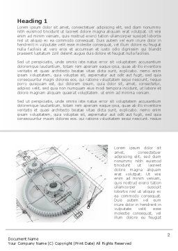 Engineering Drawing Word Template 08114 | PoweredTemplate.com