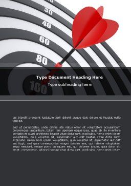 Bullseye Word Template 08389 | PoweredTemplate.com