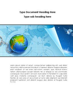 Exploration Of Outer Space Word Template 08557 | PoweredTemplate.com