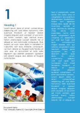 Thin Laboratory Tests Word Template 08586 | PoweredTemplate.com