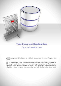 Database Development Word Template 08722 | PoweredTemplate.com