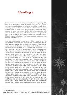 Christmas Present Box Word Template 08920 | PoweredTemplate.com