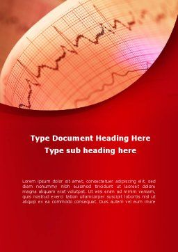 Plantilla de Word - banda de cardiograma | 09045 | PoweredTemplate.com