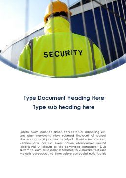 Security Officer Word Template 09108 | PoweredTemplate.com