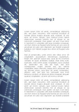 Abstract Technology Word Template 09220 | PoweredTemplate.com