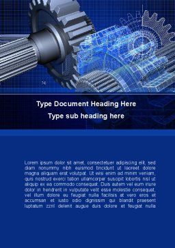 Design of Machines Word Template 09240 | PoweredTemplate.com