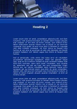 Design of Machines Word Template 09240 | PoweredTemplate.com