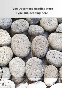 Pebble Word Template 09282 | PoweredTemplate.com