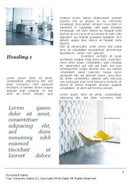 Modern Office Space Word Template 09624 | PoweredTemplate.com