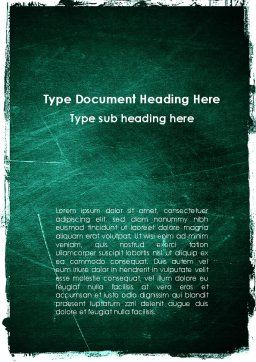 Painted Dark Green Word Template 09635 | PoweredTemplate.com