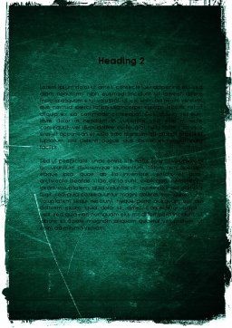 Painted Dark Green Word Template 09635 | PoweredTemplate.com