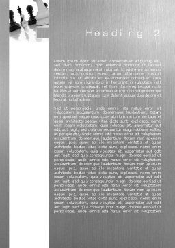 Endgame Word Template 10138 | PoweredTemplate.com