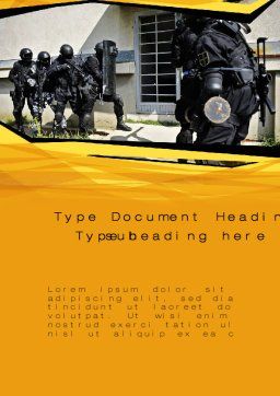 Release of Hostages Word Template 10163 | PoweredTemplate.com