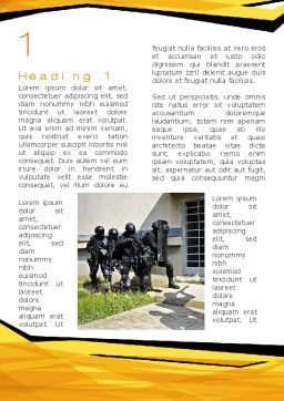 Release of Hostages Word Template 10163 | PoweredTemplate.com