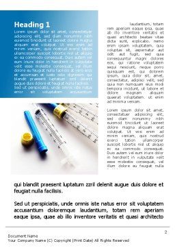 Syringes Word Template 10181 | PoweredTemplate.com