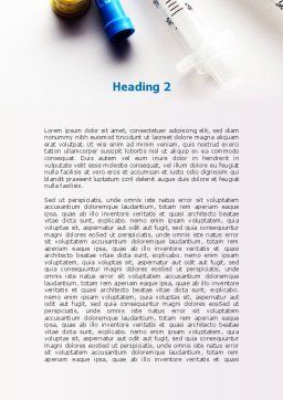 Syringes Word Template 10181 | PoweredTemplate.com