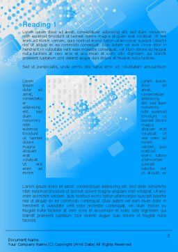 Dotted Blue Word Template 10276 | PoweredTemplate.com