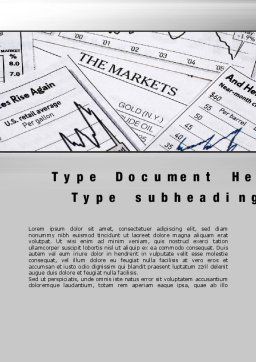 Market Report Word Template 10342 | PoweredTemplate.com