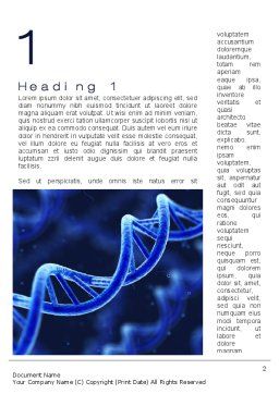 3D DNA Word Template 10471 | PoweredTemplate.com