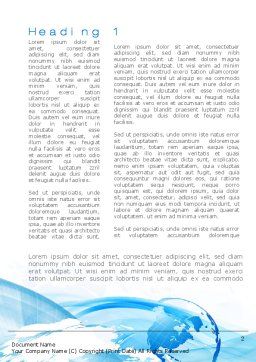 Blue Waves Globe Word Template 10503 | PoweredTemplate.com