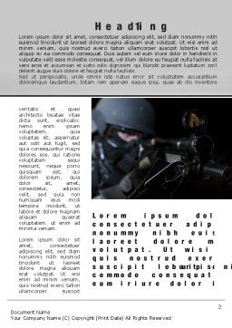 Commando Word Template 10543 | PoweredTemplate.com