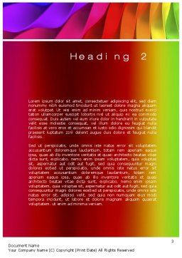 Colorful Word Template 10580 | PoweredTemplate.com