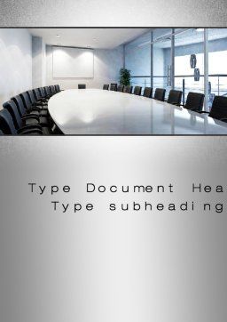 Executive Conference Room Word Template 10692 | PoweredTemplate.com