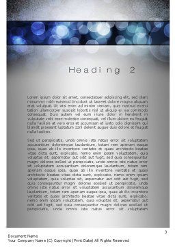 Blue Spots Word Template 10810 | PoweredTemplate.com