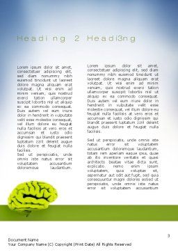 Cerebral Cortex Word Template 10815 | PoweredTemplate.com