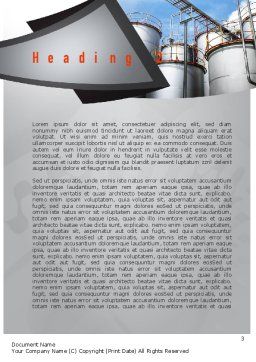 Industrial Tanks Word Template 10916 | PoweredTemplate.com