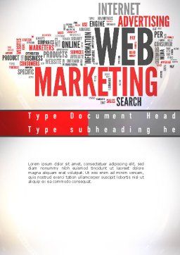 Web Marketing Word Cloud Word Template 10989 | PoweredTemplate.com