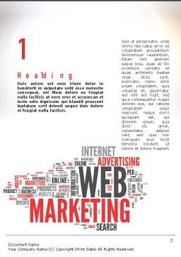 Web Marketing Word Cloud Word Template 10989 | PoweredTemplate.com